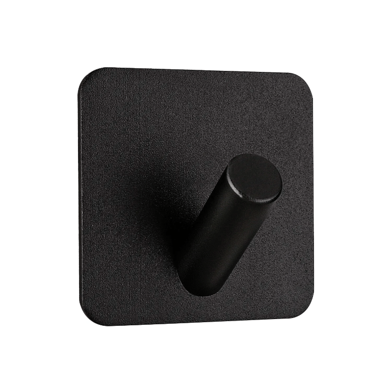 Axis Veggkrok i Matt Sort – Selvklebende og stilren krok | Homy