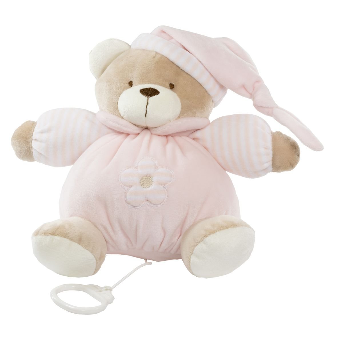Tinka Baby Bamse med musikk 22 cm – Rosa kosebamse med spilledåse – Homy
